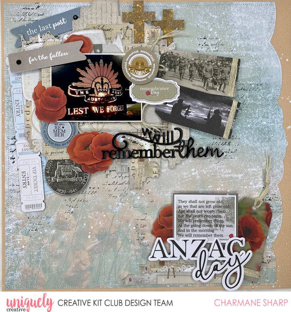 Scrapbooking ANZAC memorabilia - Uniquely Creative