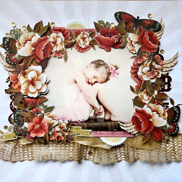 Ballerina Layout - Yvette Fanciulli - Uniquely Creative
