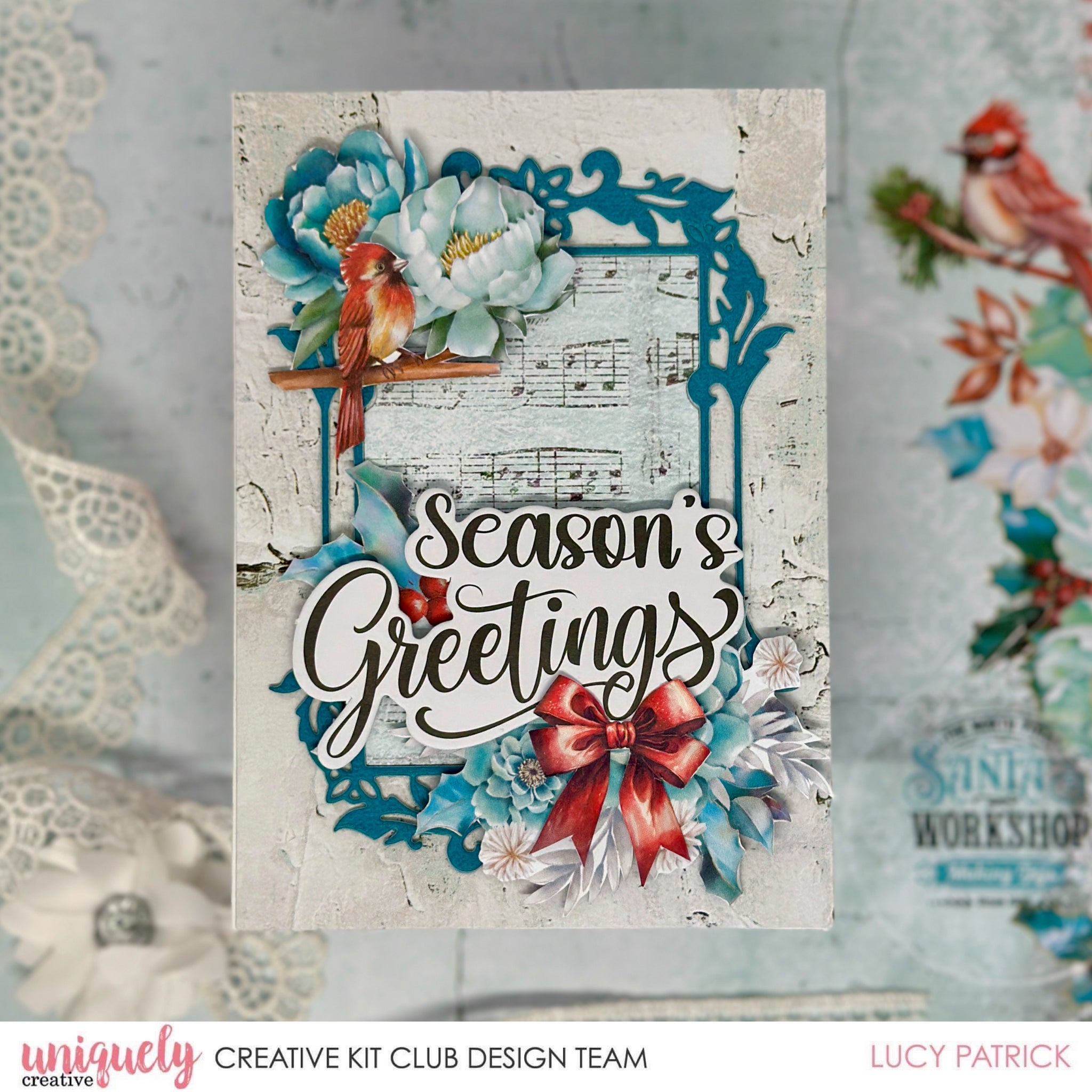 SEASONS GREETINGS CARD TUTORIAL - LUCY PATRICK - Uniquely Creative