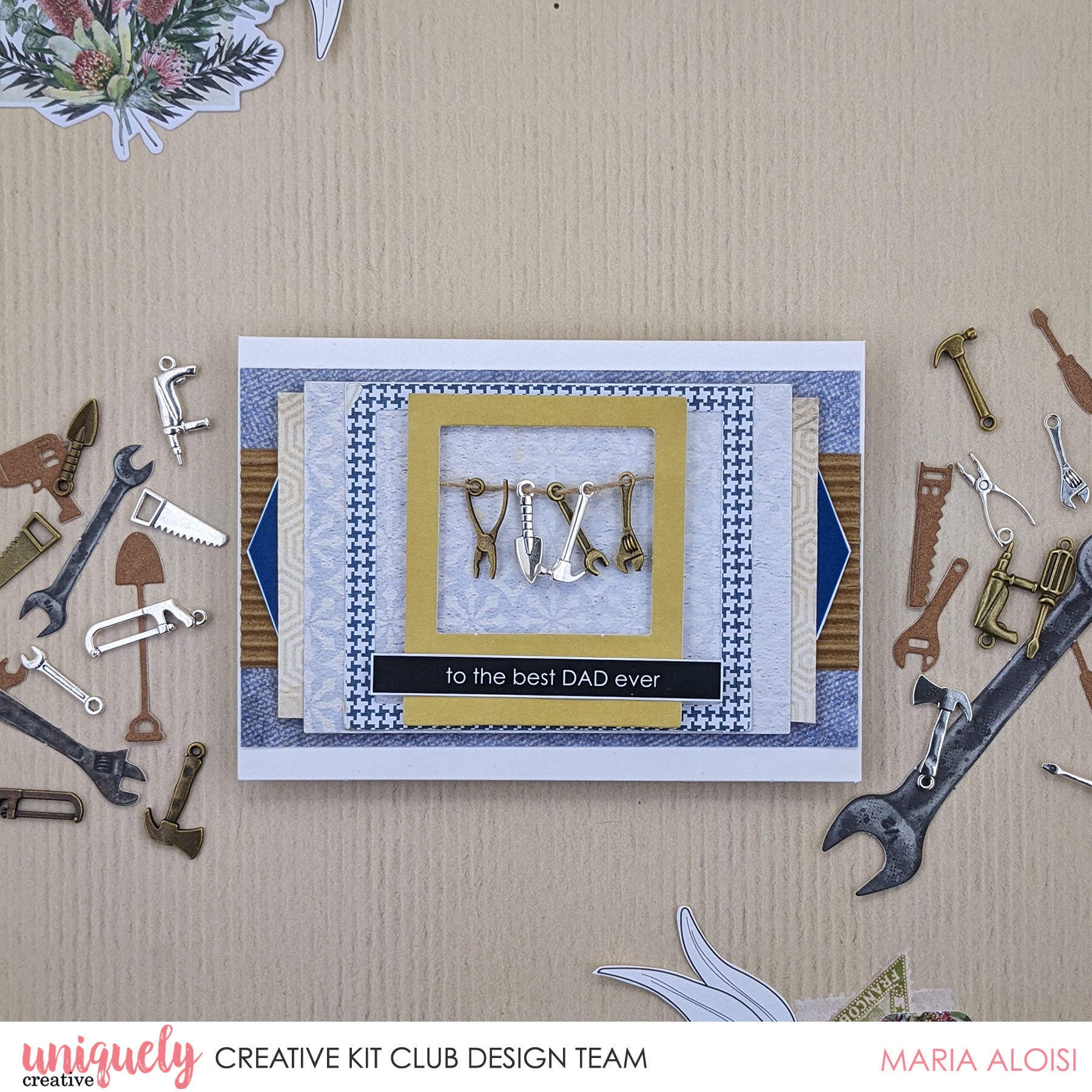 Best Dad Ever Tutorial + Bonus Cards - Maria Aloisi - Uniquely Creative