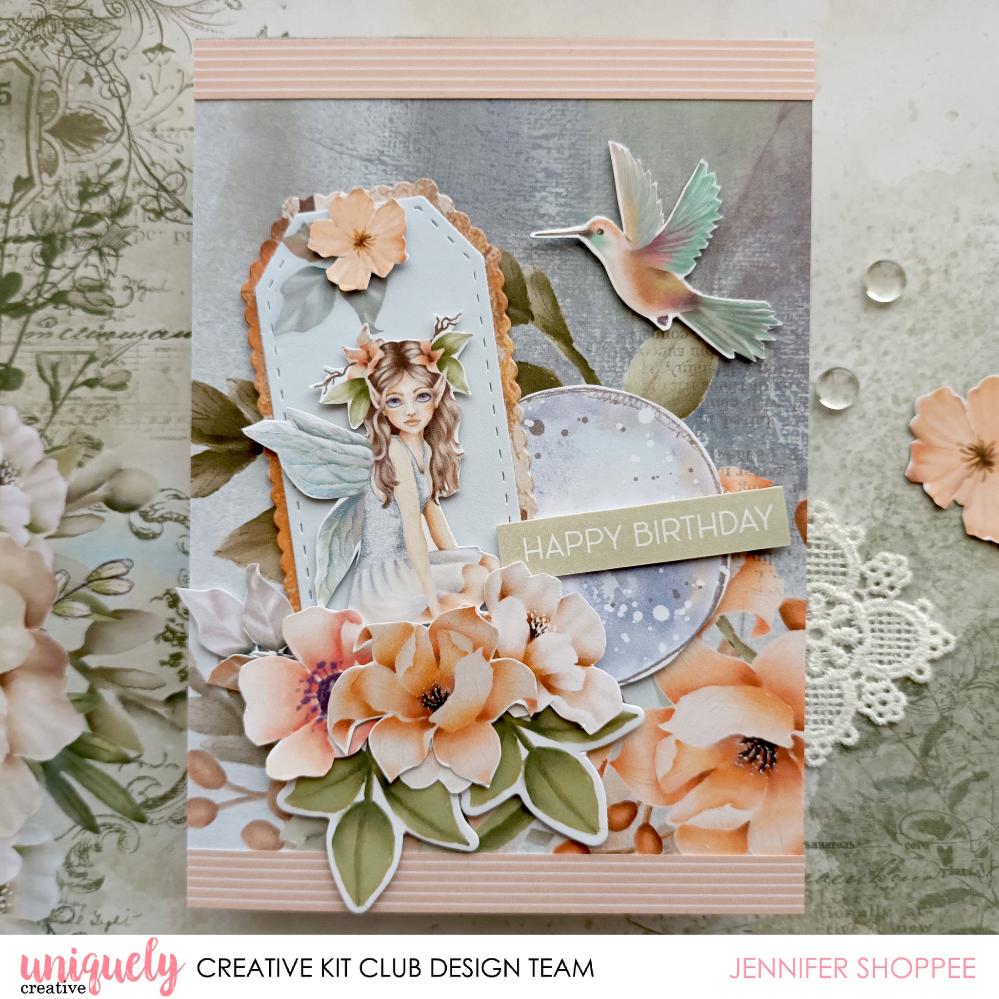 FAIRY BIRTHDAY CARD - JENNIFER SHOPPEE - Uniquely Creative