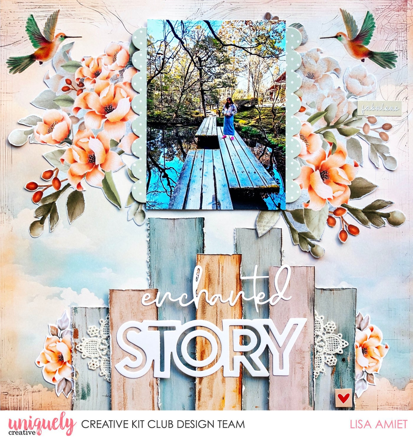 ENCHANTED STORY LAYOUT - LISA AMIET - Uniquely Creative