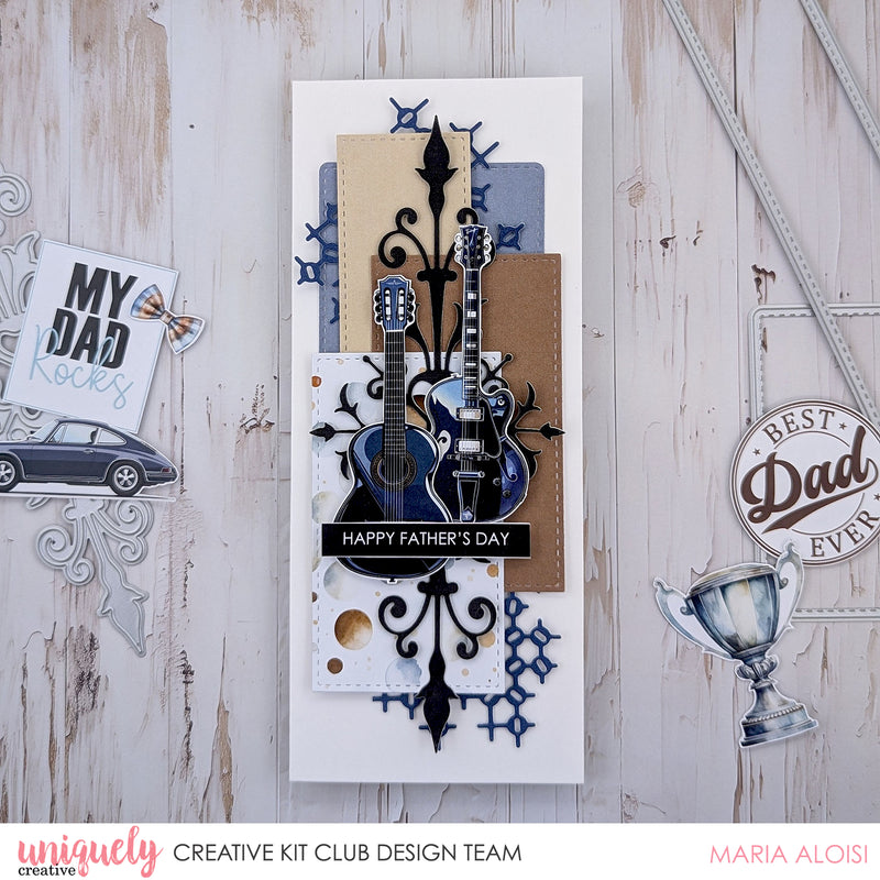 HAPPY FATHER'S DAY SLIMLINE CARD - MARIA ALOISI - Uniquely Creative