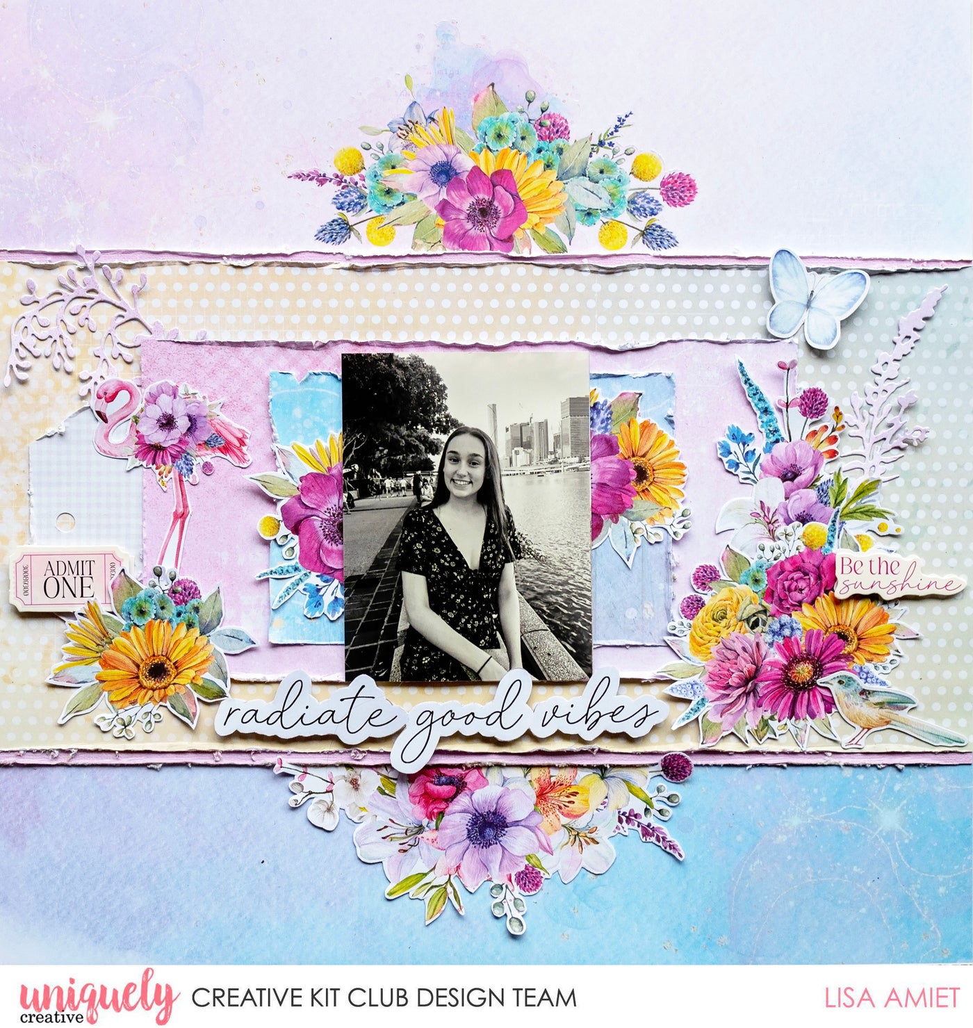 Radiate Good Vibes Tutorial - Lisa Amiet - Uniquely Creative