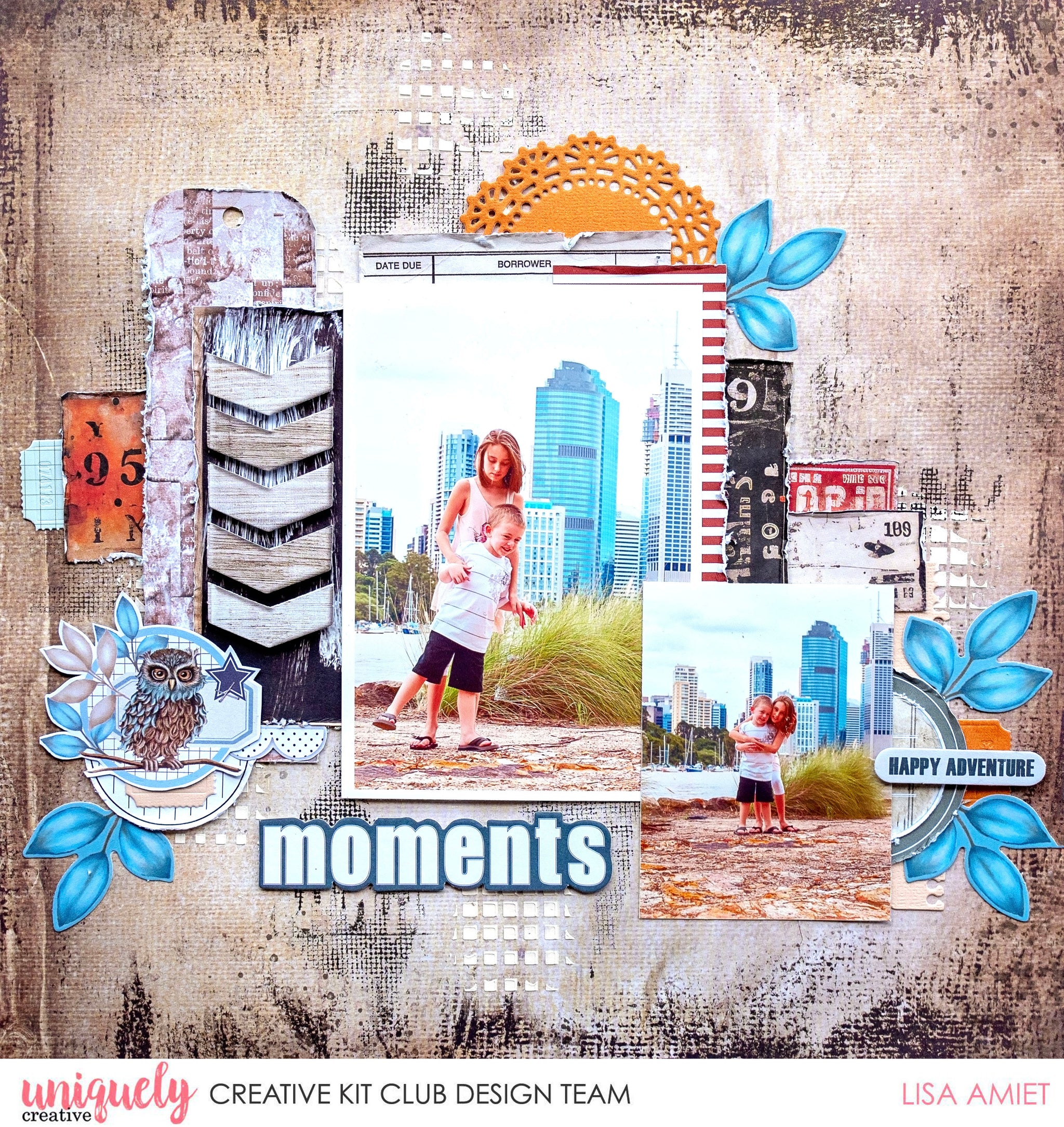 Moments Layout - Lisa Amiet - Uniquely Creative