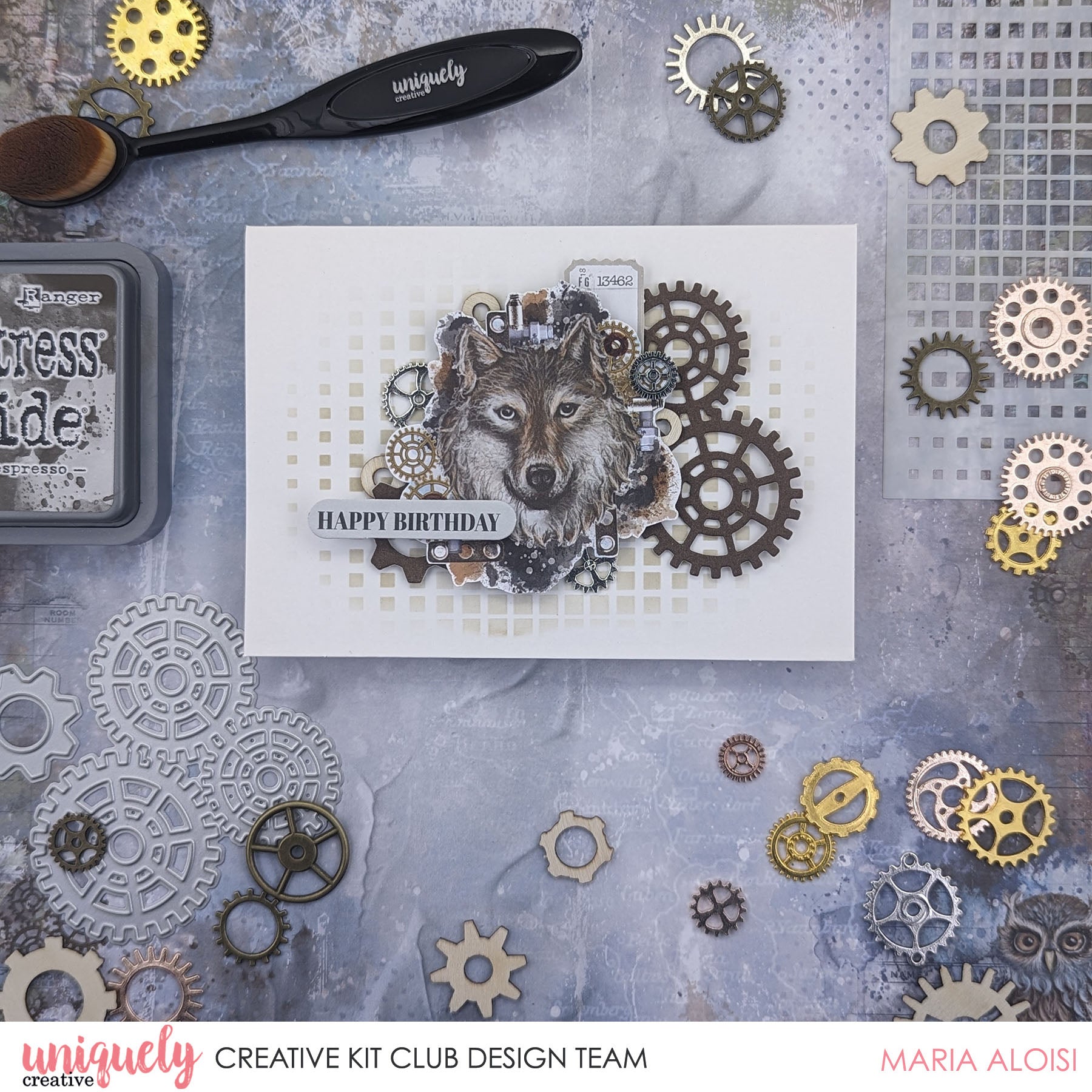 Happy Birthday Tutorial - Maria Aloisi - Uniquely Creative