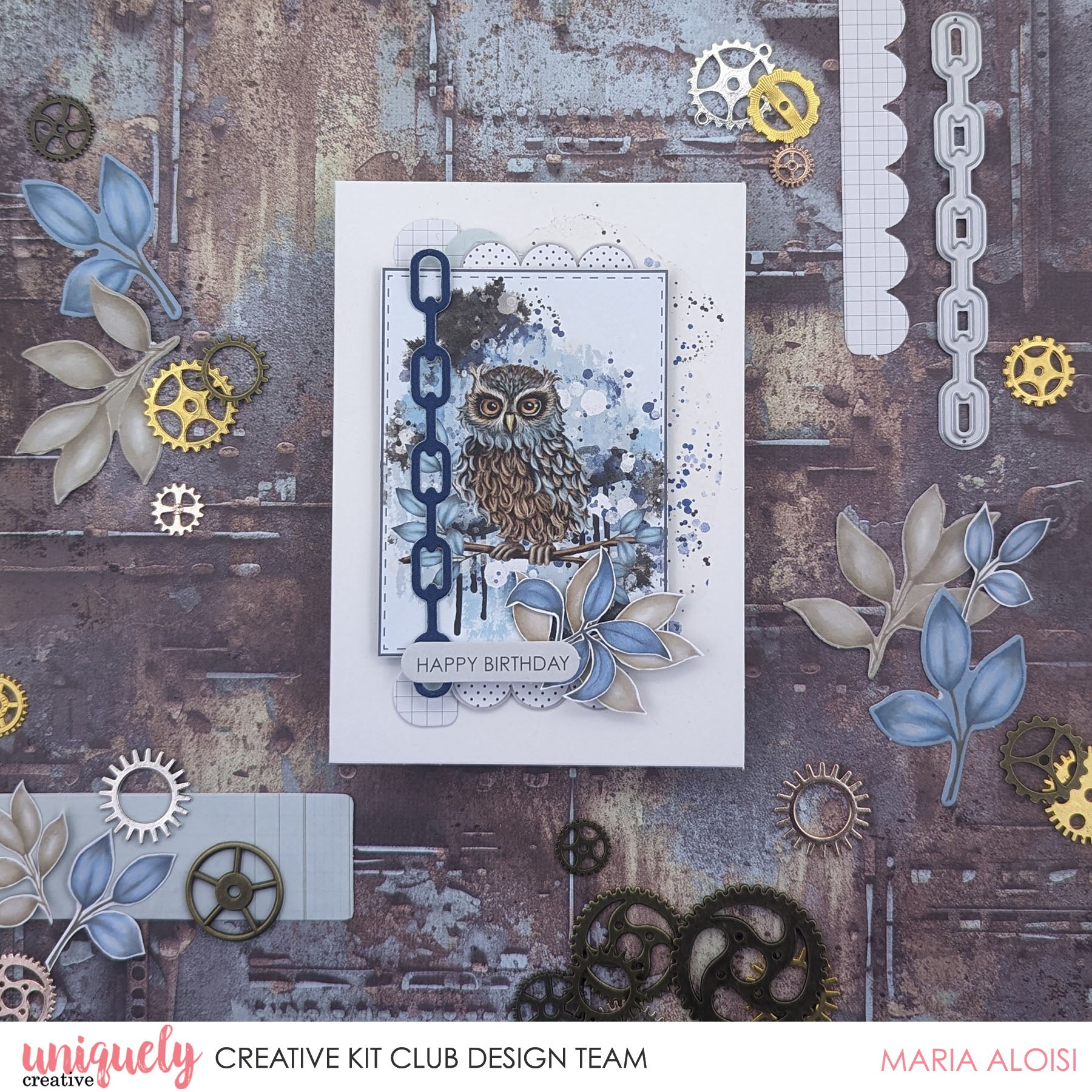 Owl Birthday Card - Maria Aloisi - Uniquely Creative