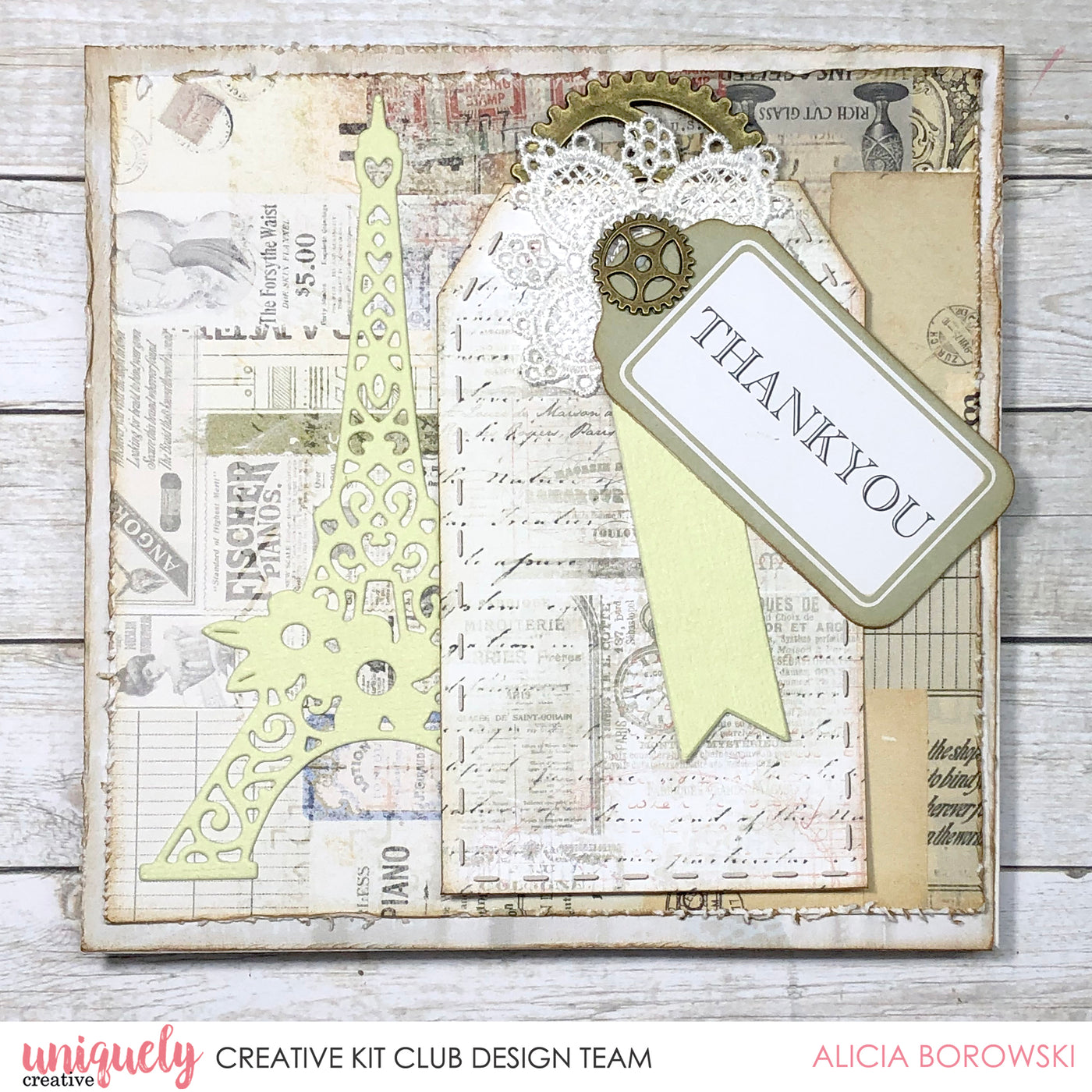 Thank You Tutorial Alicia Borowski Uniquely Creative