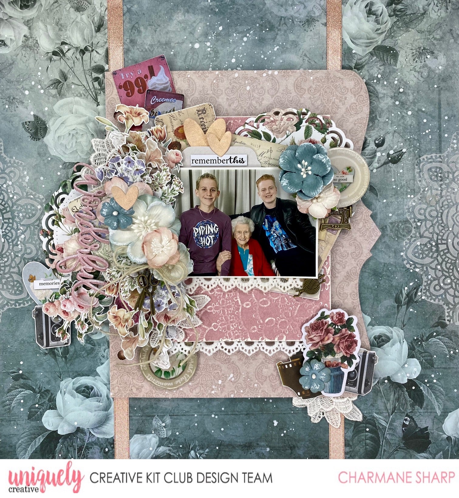 How to use a visual triangle on your scrapbooking layouts - Uniquely ...