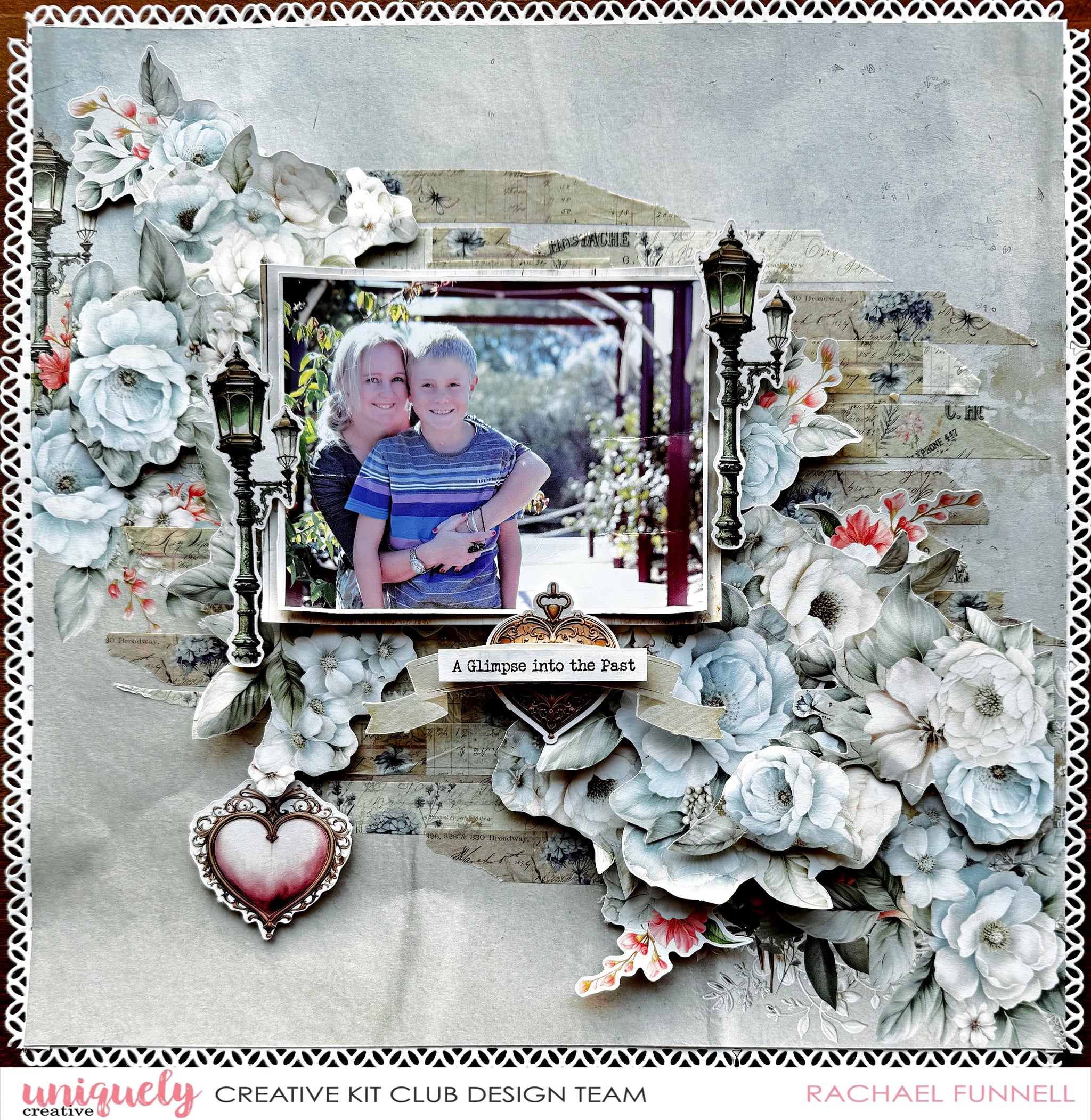 Glimpse into the Past Layout - Rachael Funnell - Uniquely Creative