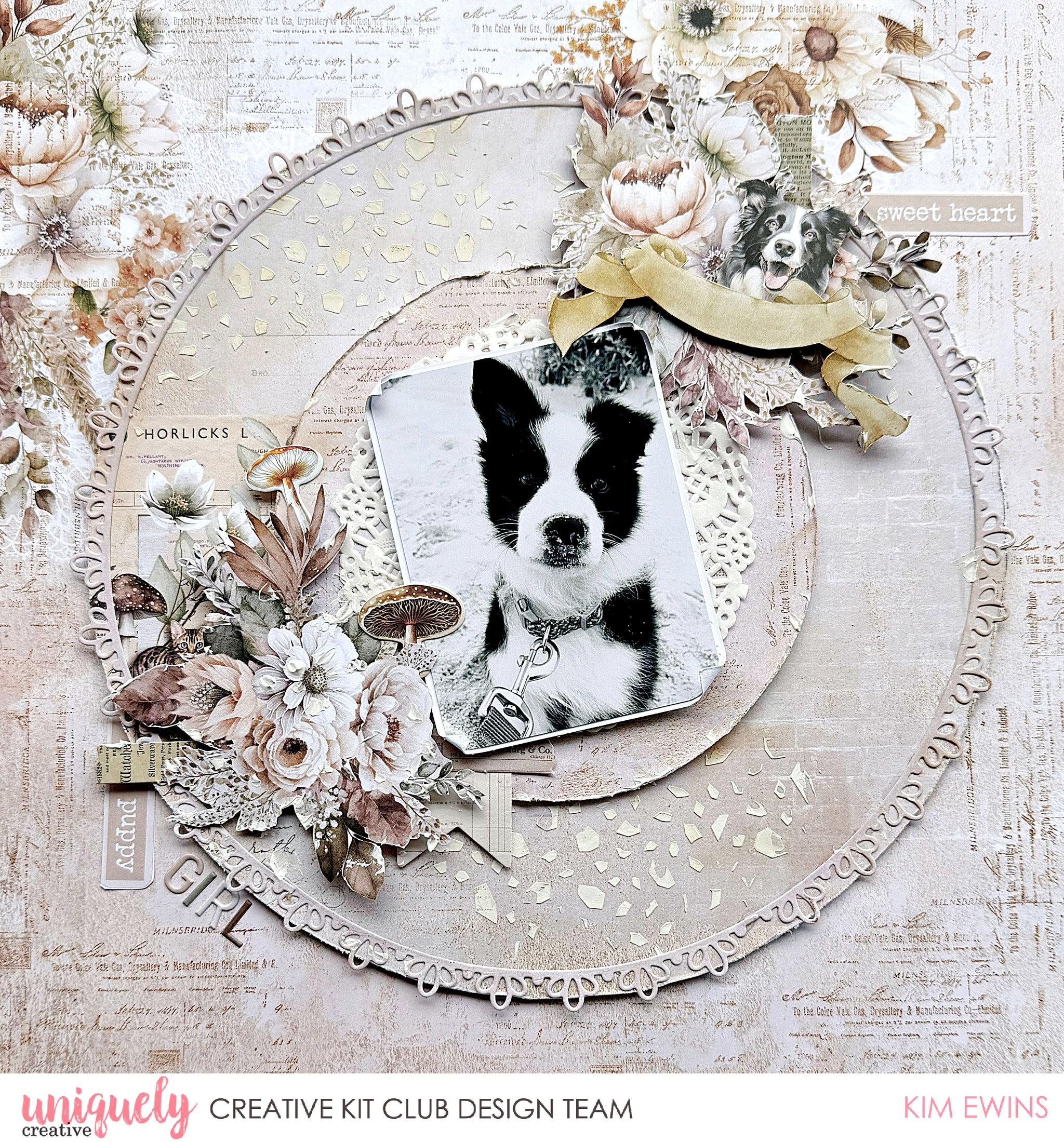 PUPPY LAYOUT - KIM EWINS - Uniquely Creative