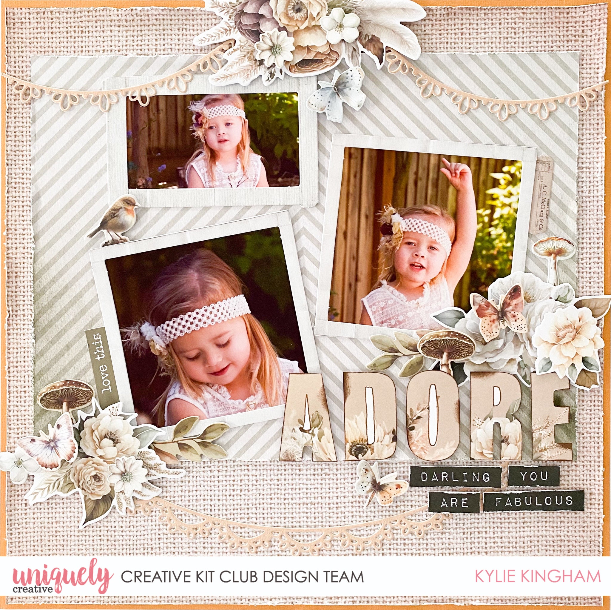 ADORE LAYOUT TUTORIAL - KYLIE KINGHAM - Uniquely Creative