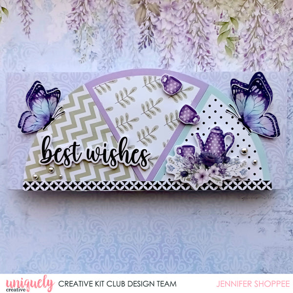 Best Wishes Card - Jennifer Shoppee - Uniquely Creative