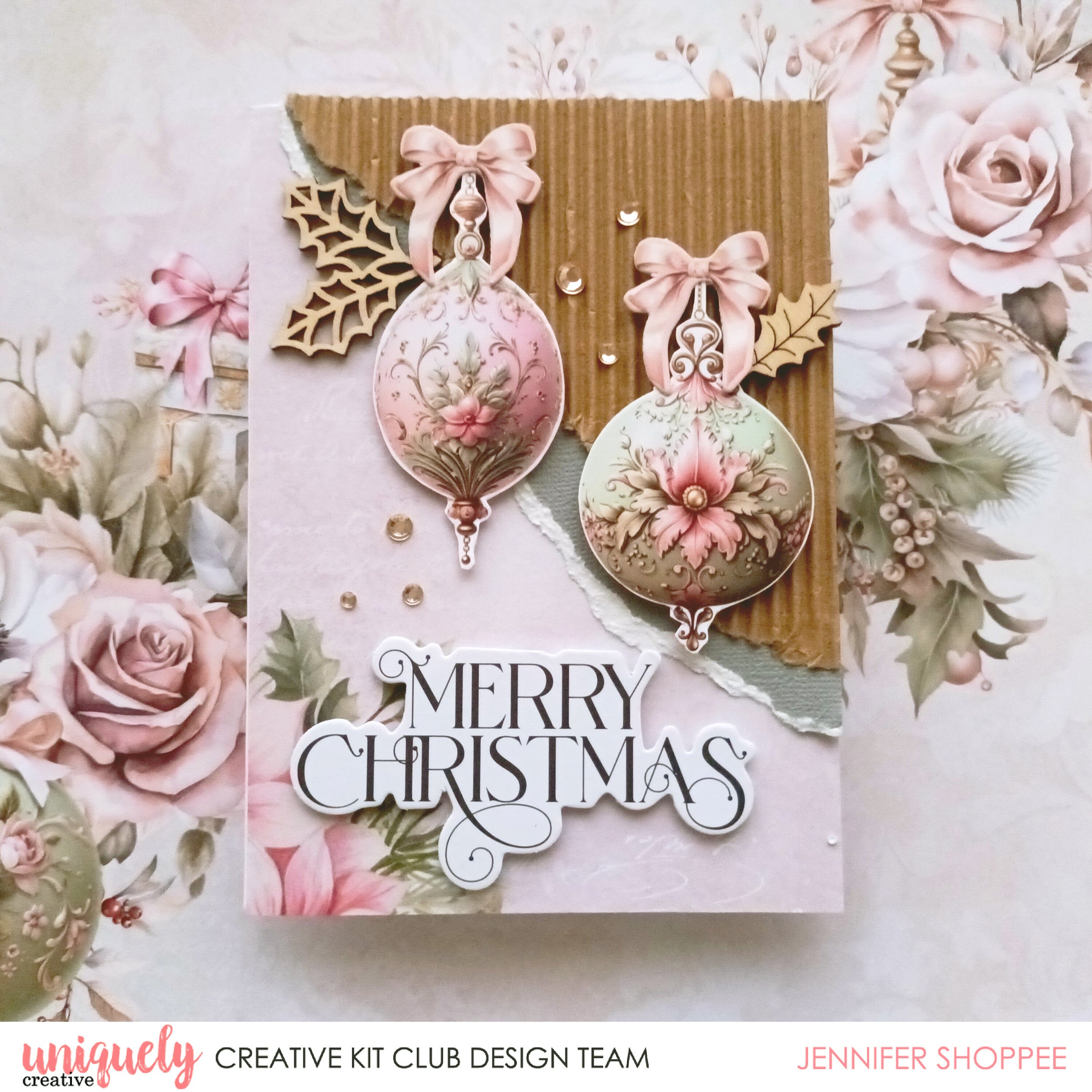 MERRY CHRISTMAS CARD - JENNIFER SHOPPEE - Uniquely Creative