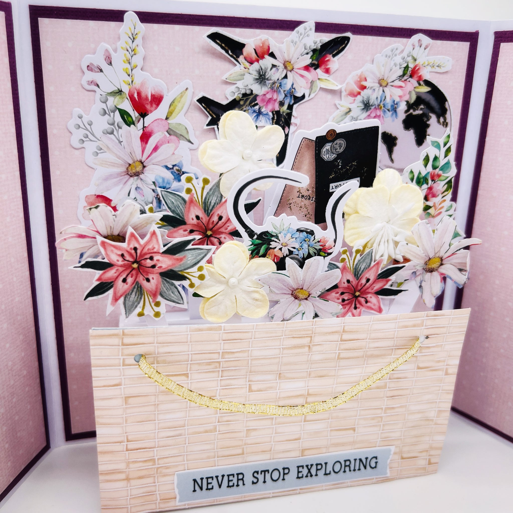 Pull Down Gift Bag Card Tutorial - Uniquely Creative