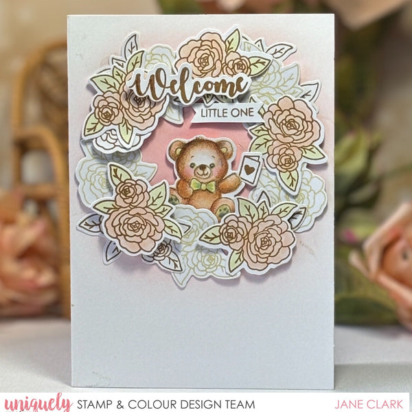 WELCOME LITTLE ONE CARD - JANE CLARK - Uniquely Creative