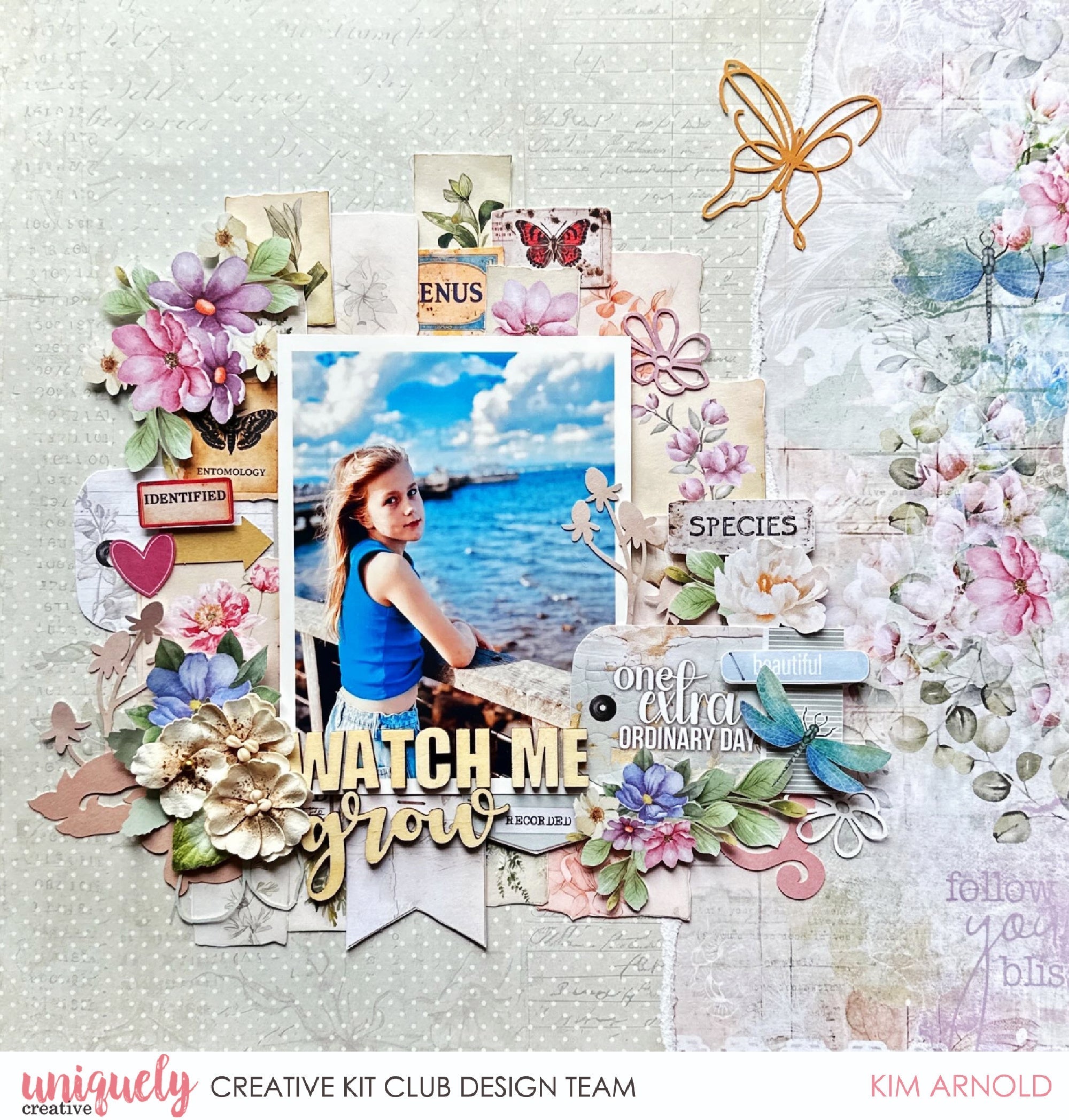 WATCH ME GROW LAYOUT - KIM ARNOLD - Uniquely Creative
