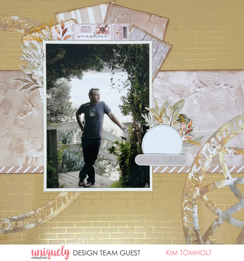 SUMMER HOLIDAYS LAYOUT - KIM TOMHOLT - Uniquely Creative