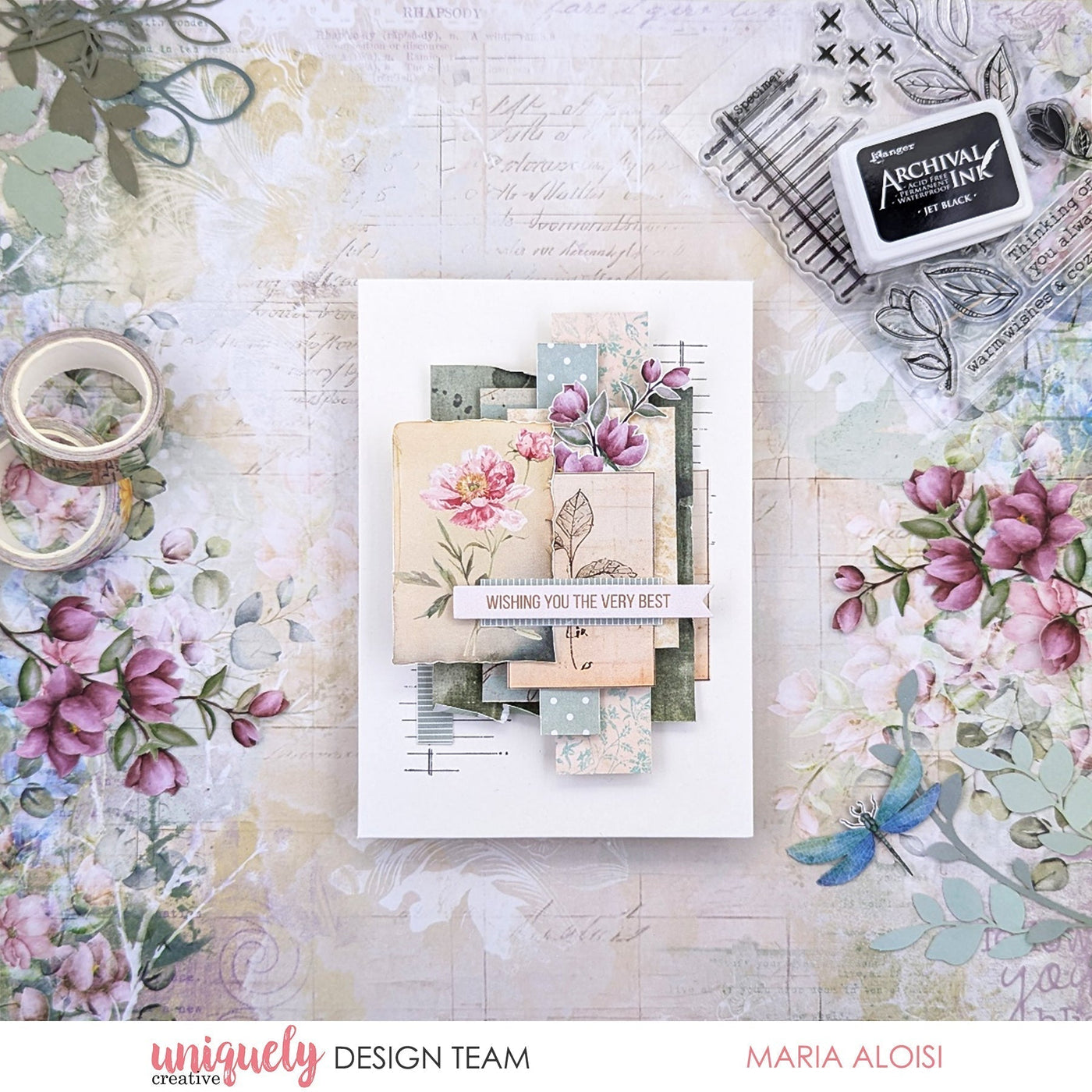 WISHING YOU THE VERY BEST CARD - MARIA ALOISI - Uniquely Creative