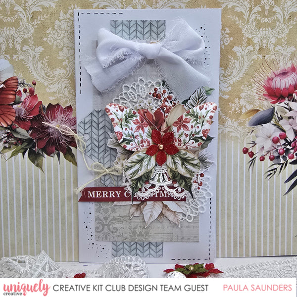 MERRY CHRISTMAS CARD - PAULA SAUNDERS - Uniquely Creative