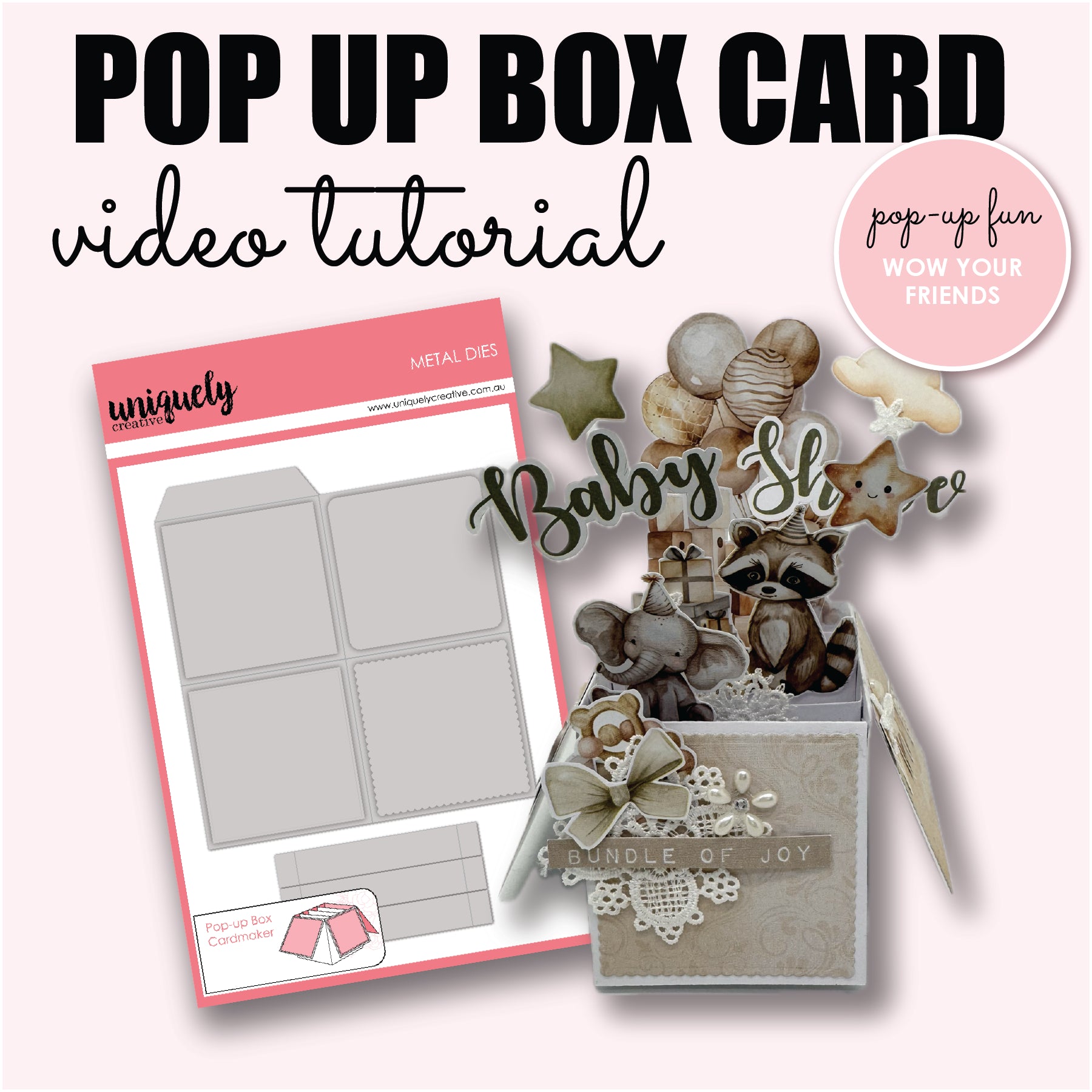 Pop-Up Box Card Tutorial - Uniquely Creative
