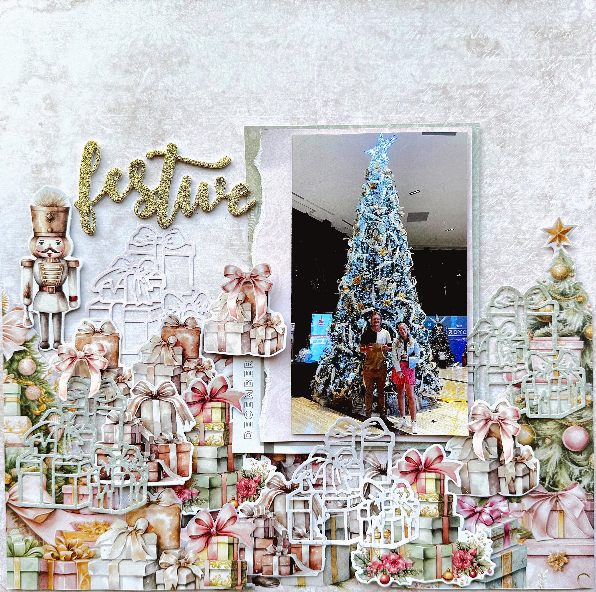 FESTIVE SCRAPBOOKING LAYOUT - RACHAEL FUNNELL - Uniquely Creative