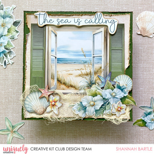 THE SEA IS CALLING CARD TUTORIAL - SHANNAH BARTLE - Uniquely Creative