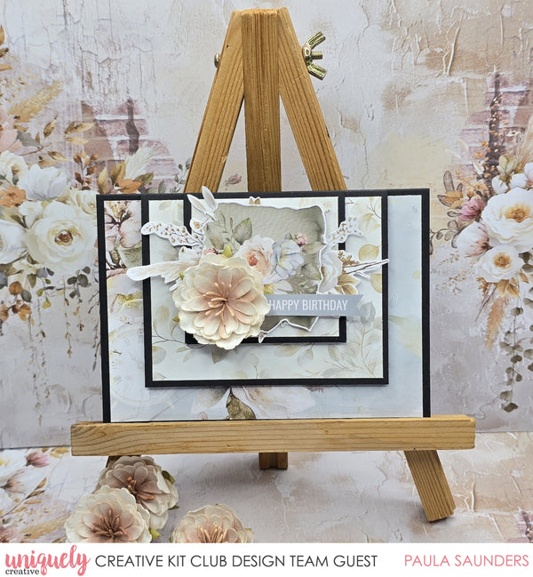 TRIPLE LAYER BIRTHDAY CARD TUTORIAL - PAULA SAUNDERS - Uniquely Creative