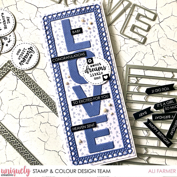 Sweet Dreams Slimline Tutorial - Ali Farmer - Uniquely Creative