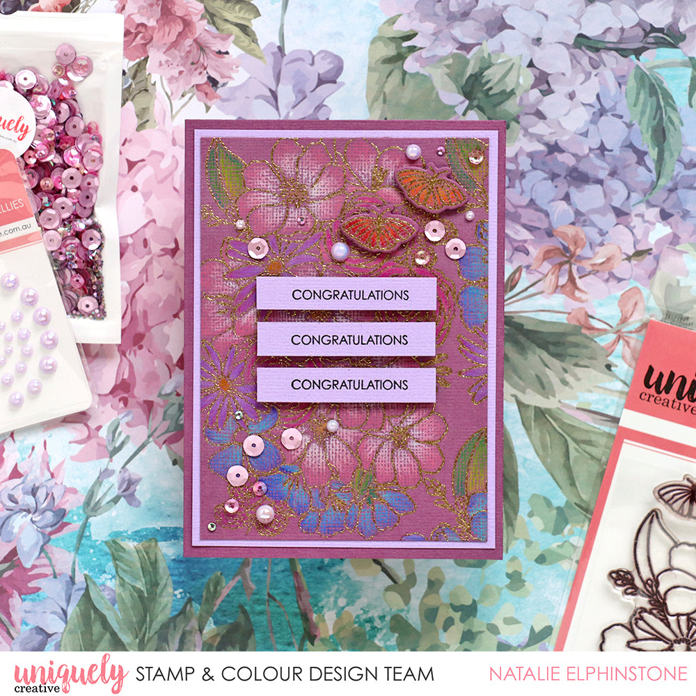 Floral Congratulations - Natalie Elphinstone - Uniquely Creative