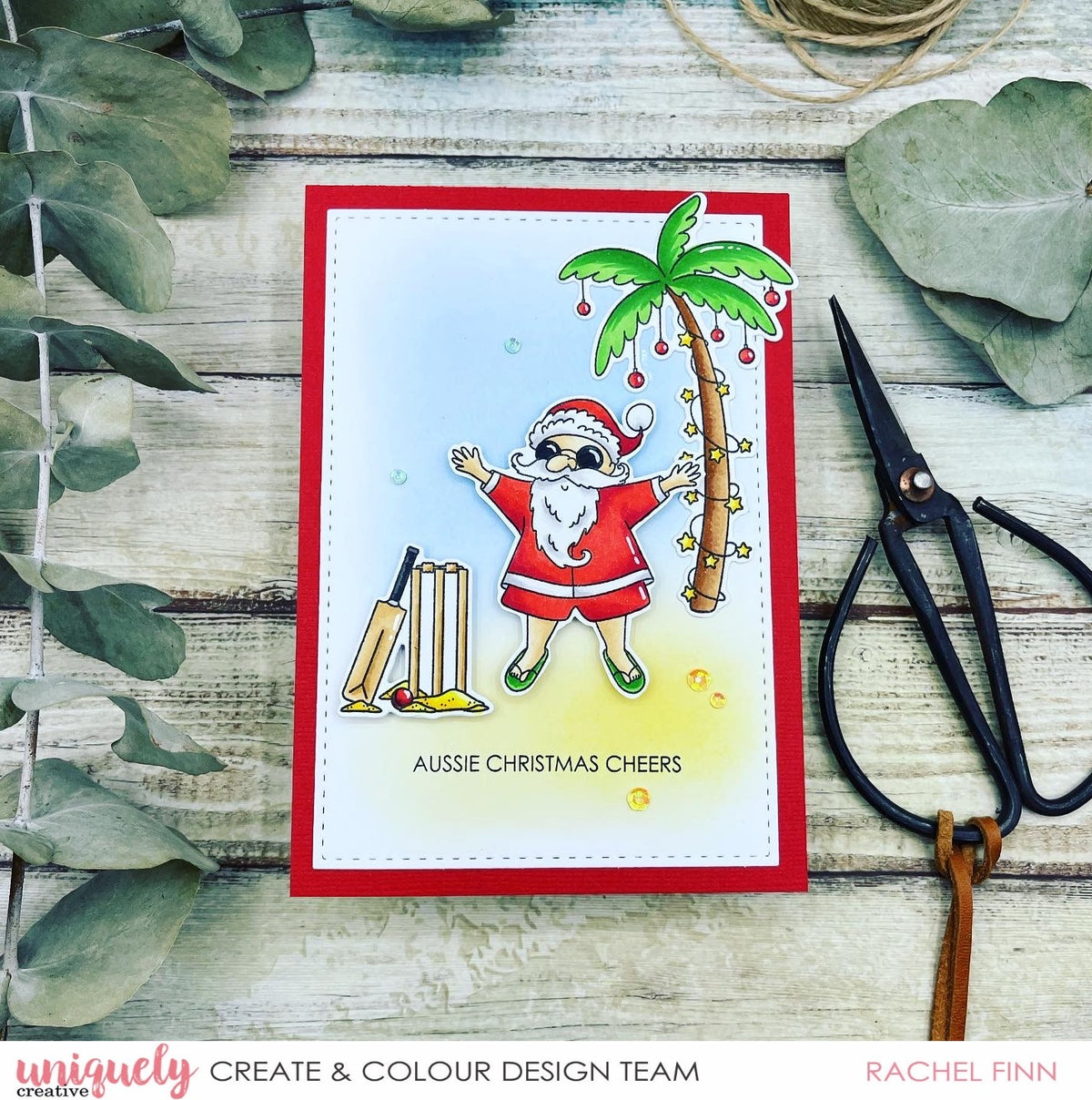 Sandy Santa Christmas - Rachel Finn - Uniquely Creative