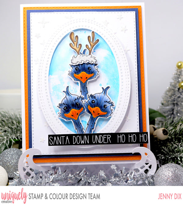 Santa Down Under Ho Ho Ho - Jenny Dix - Uniquely Creative