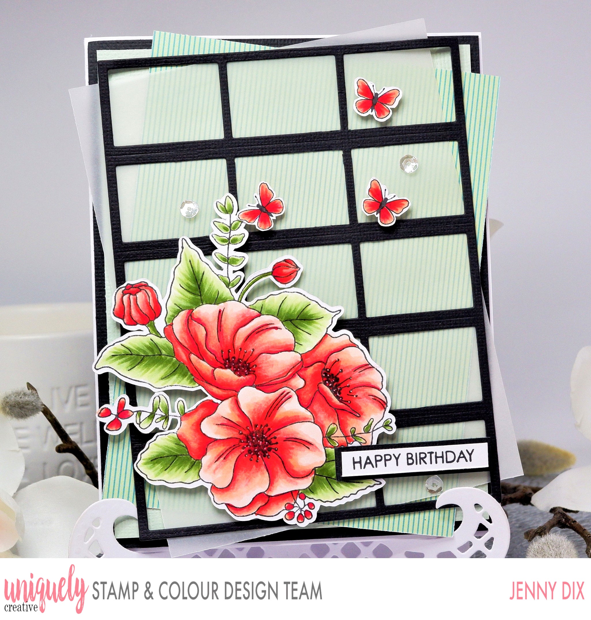 Happy Birthday Tutorial - Jenny Dix | Uniquely Creative