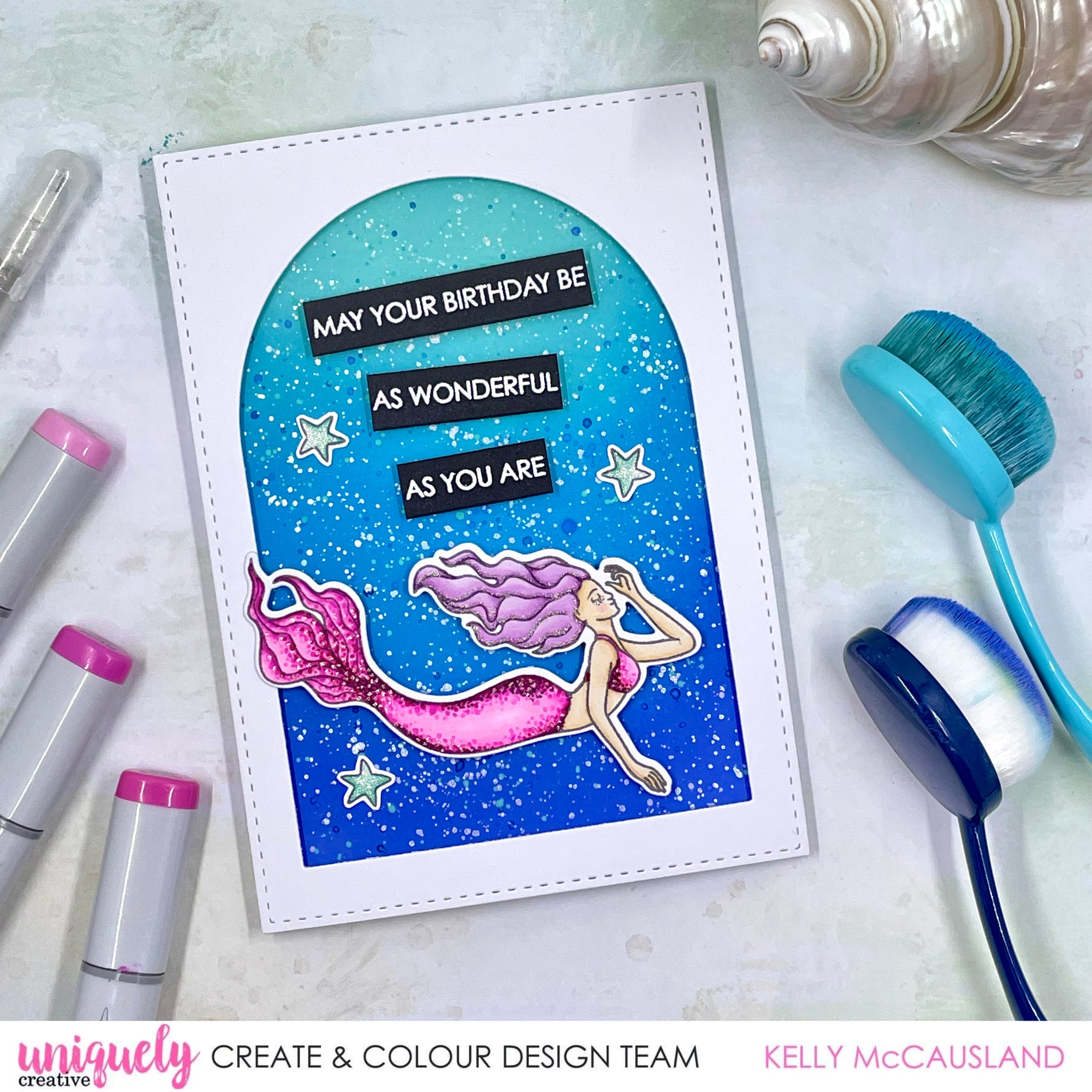 Wonderful Mermaid Tutorial - Kelly McCausland - Uniquely Creative
