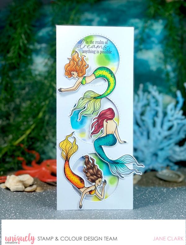 Mermaid Slimline Tutorial - Jane Clark - Uniquely Creative