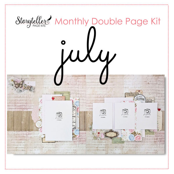 July 2025 Storyteller Page Kit - Uniquely Creative