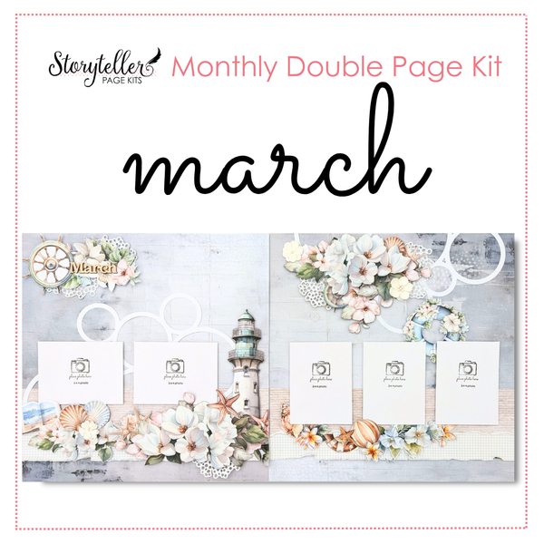 March 2025 Storyteller Page Kit - Uniquely Creative