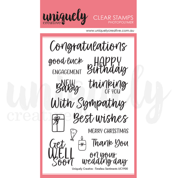 Timeless Sentiments Stamp - Uniquely Creative