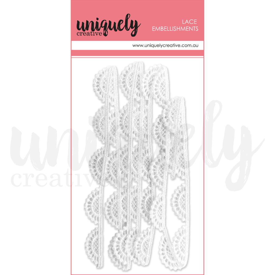 Unique Lace Embellishments for Crafts | Uniquely Creative