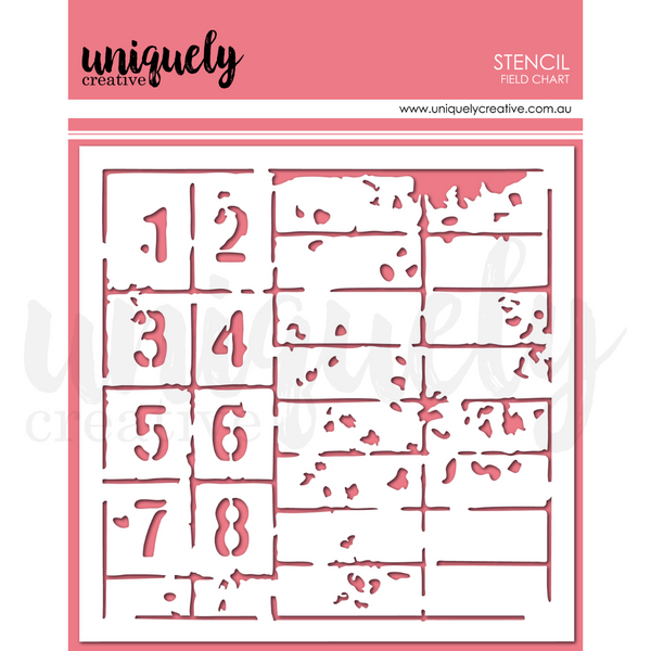 Field Chart Stencil - Uniquely Creative
