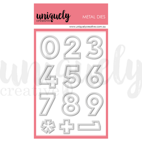 Giant Outline Numbers Die - Uniquely Creative